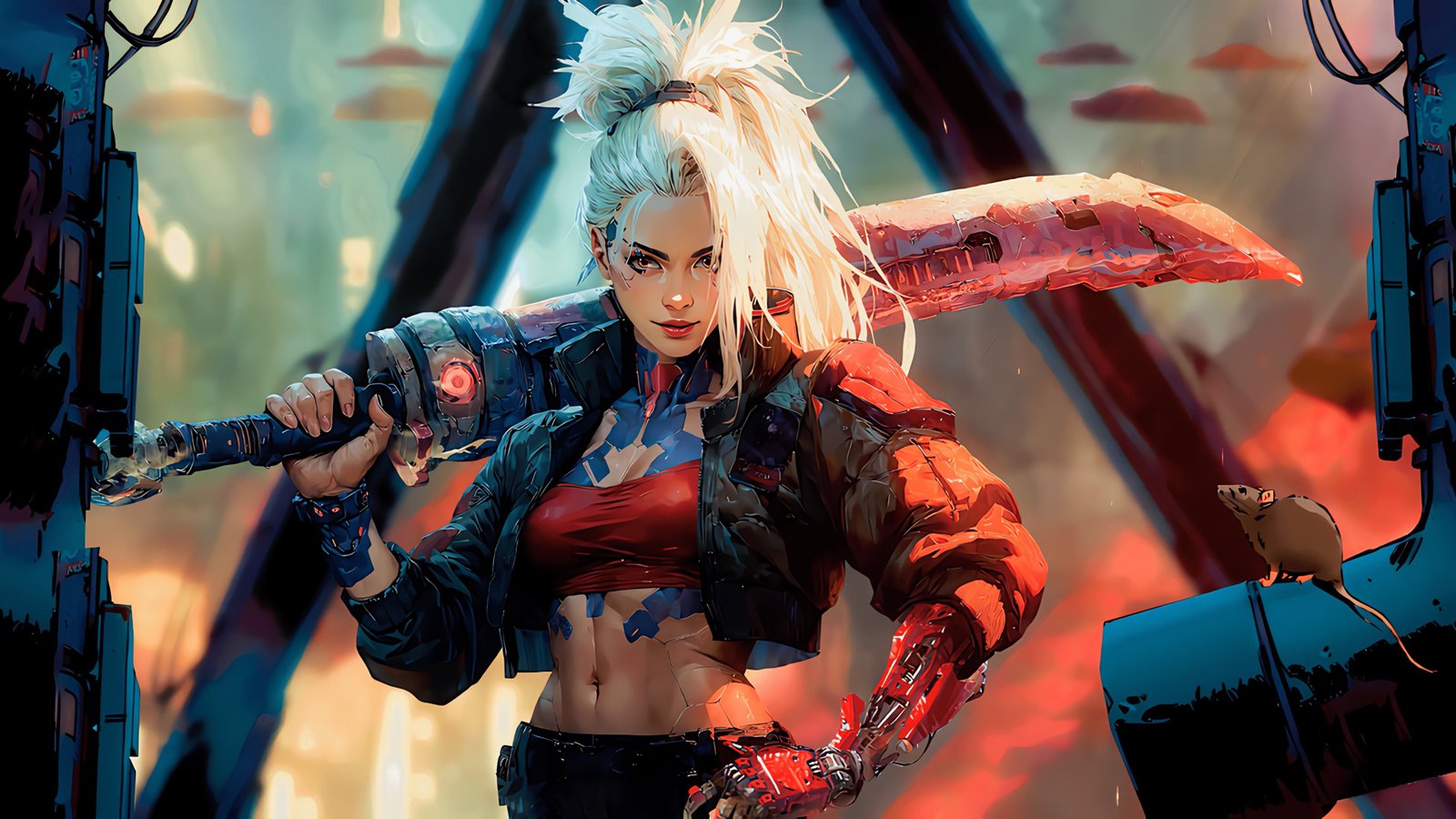Cyber Blade 2k 4k wallpapersbin
